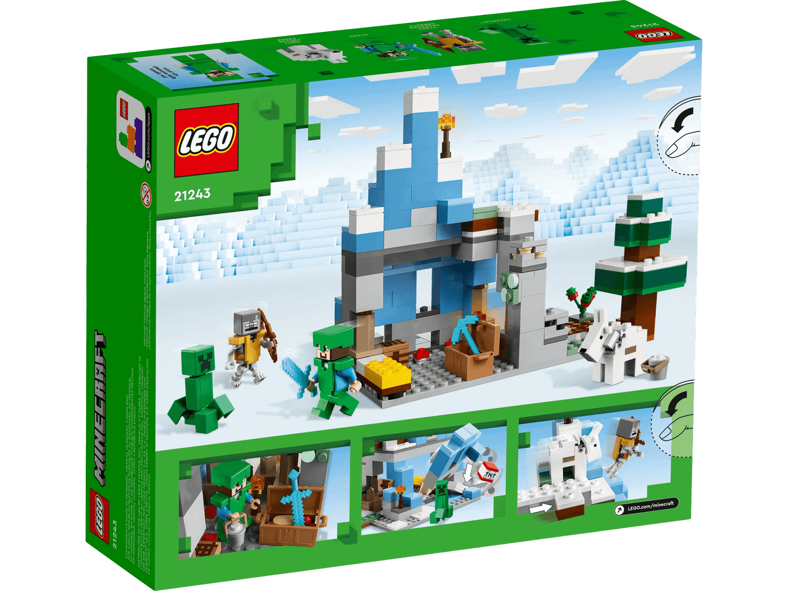 LEGO 21243 The Frozen Peaks – Minecraft