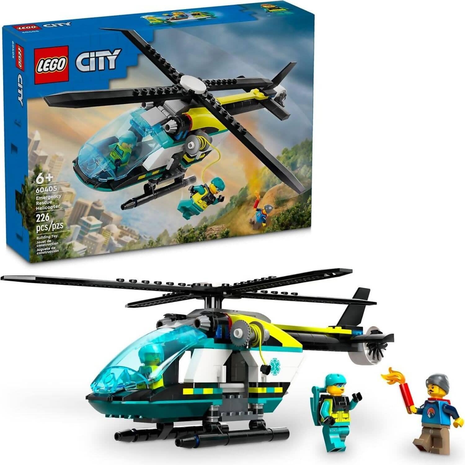 LEGO 60405 Emergency Rescue Helicopter – City