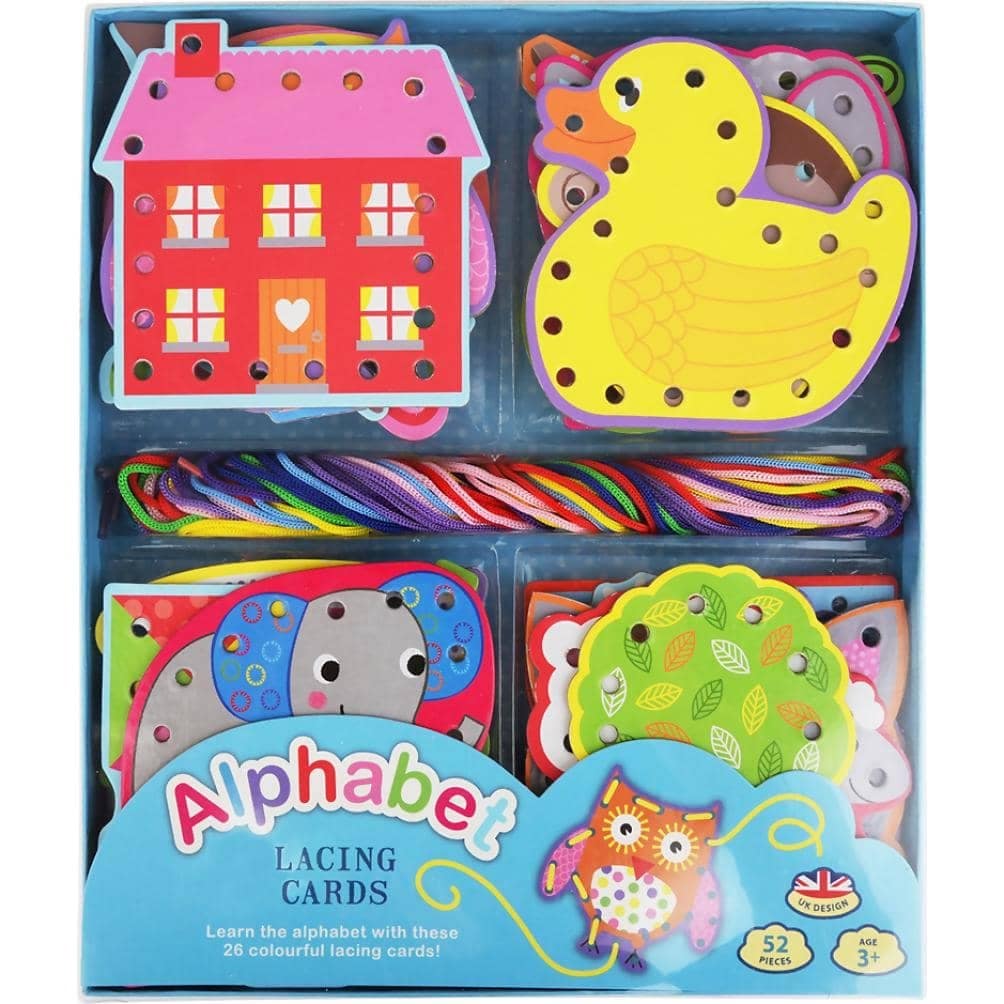 Buddy & Barney – Alphabet Lacing Card Set