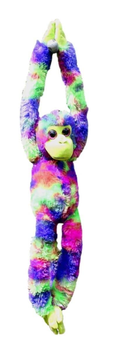 Cotton Candy – Plush Arthur Purple Multicolor Hanging Monkey