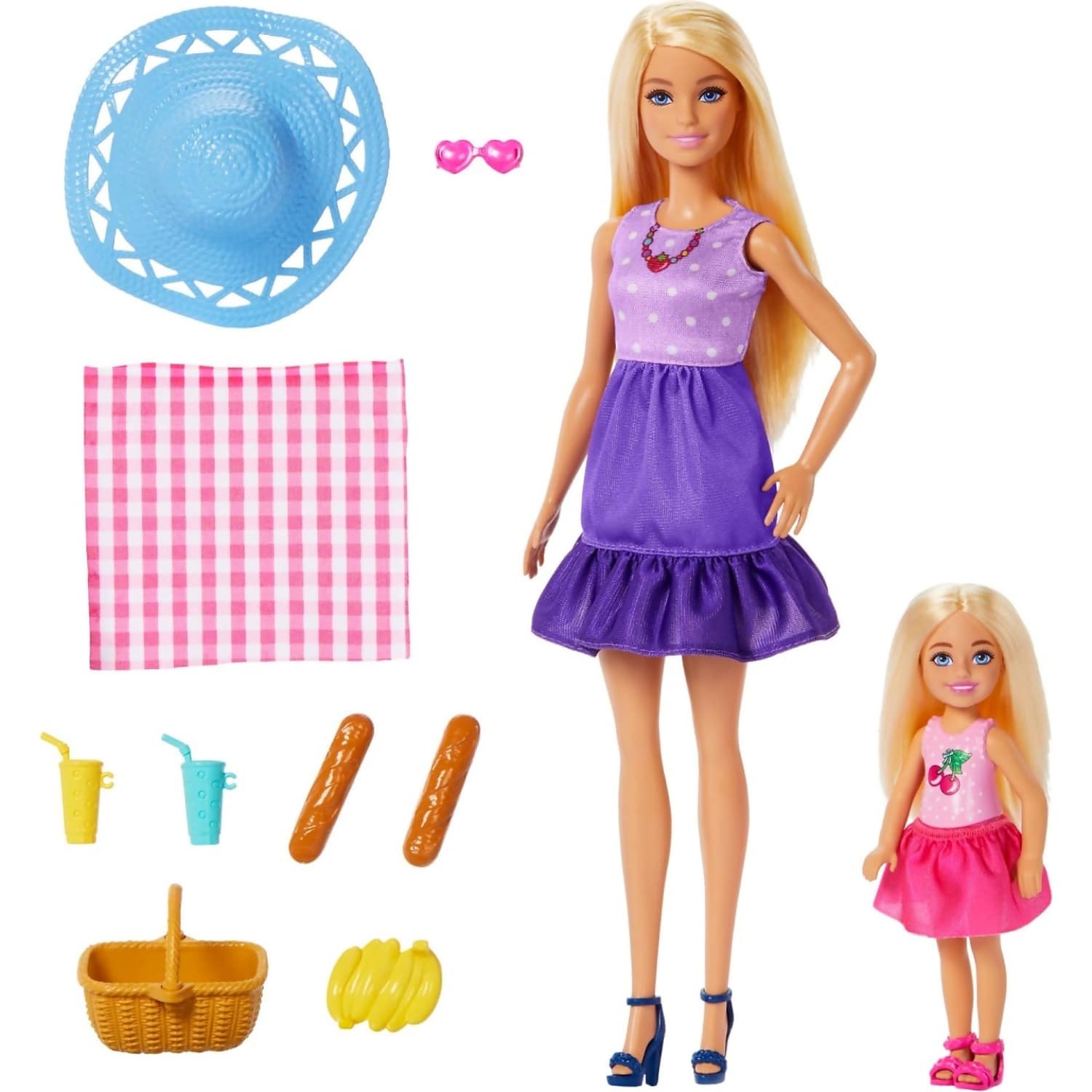 Barbie – Family & Friends Barbie Malibu Sister Picnic Playset