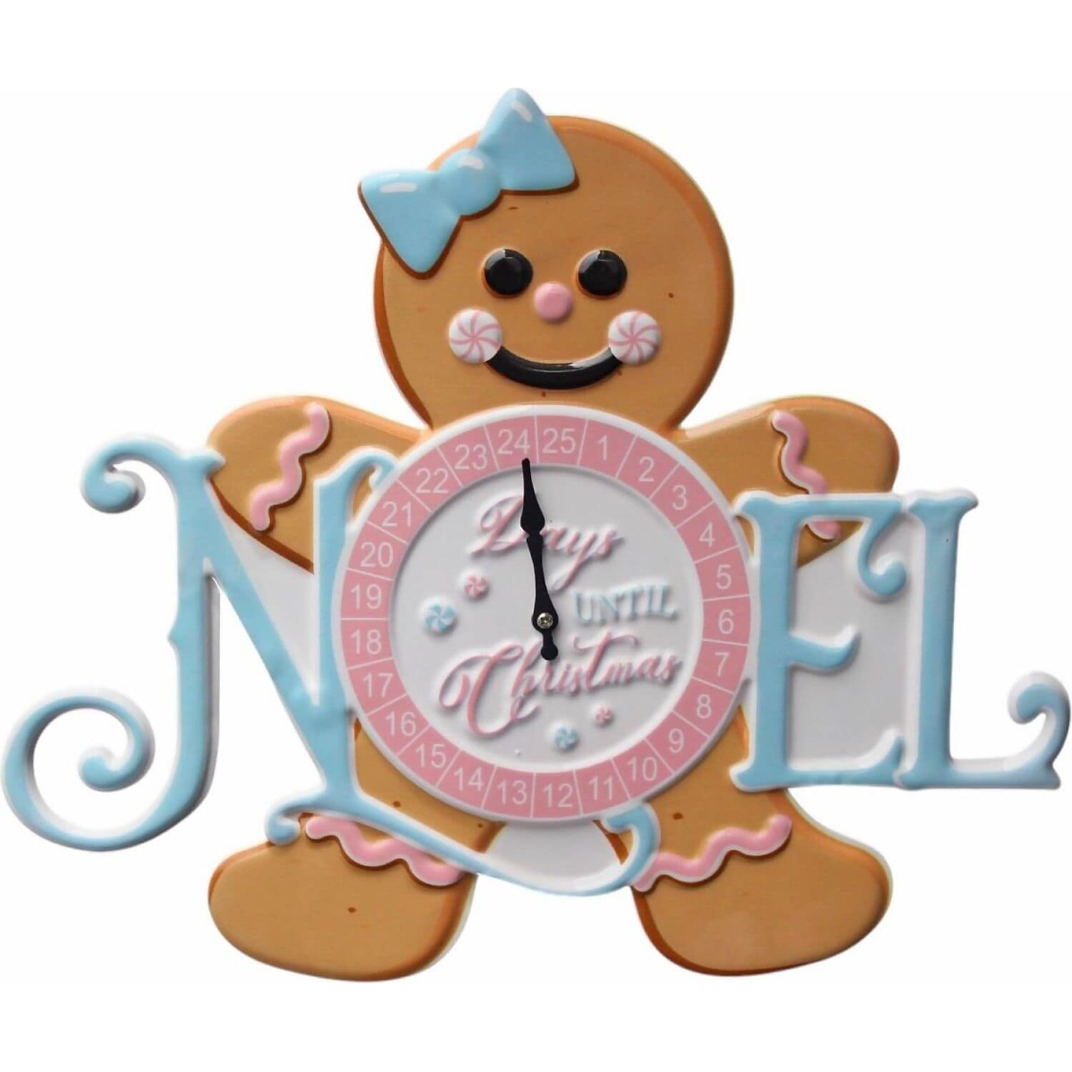 Cotton Candy – Xmas Gingerbread Noel Countdown Sign – Christmas