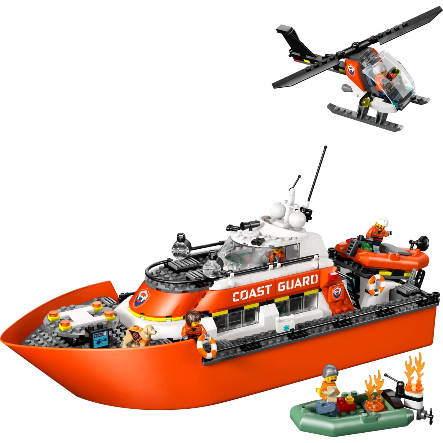 LEGO 60504 Coast Guard Rescue Boat & Helicopter – City