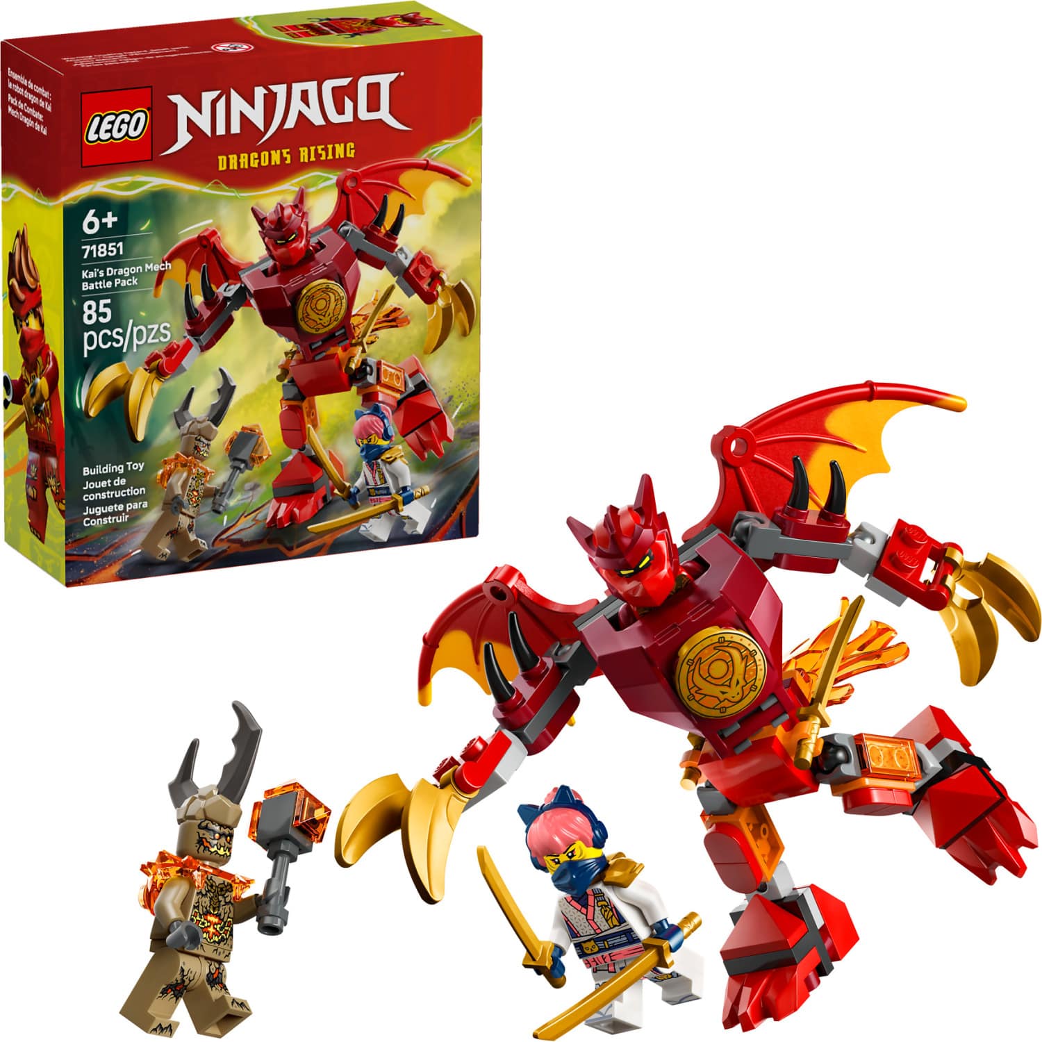 LEGO 71851 Kai’s Dragon Mech Battle Pack – Ninjago