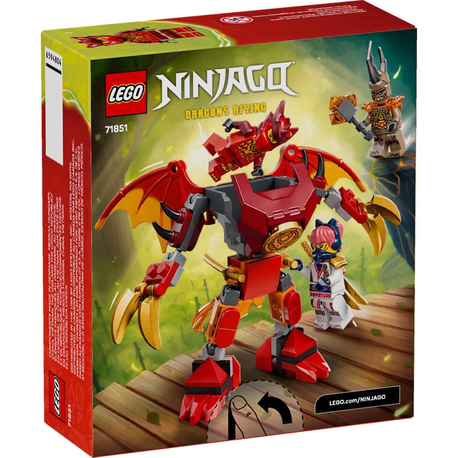 LEGO 71851 Kai’s Dragon Mech Battle Pack – Ninjago