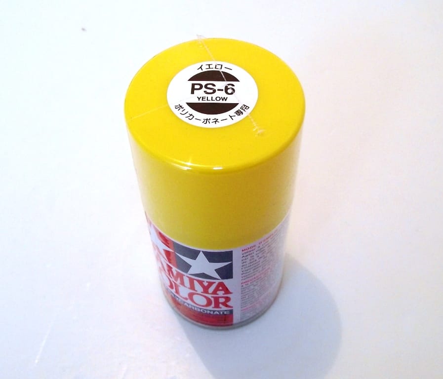PS-6 TAMIYA POLYCARBONATE SPRAY PAINT YELLOW