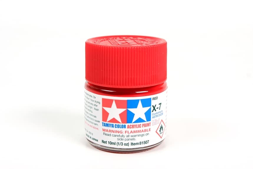 X-7 TAMIYA ACRYLIC PAINT RED (gloss)