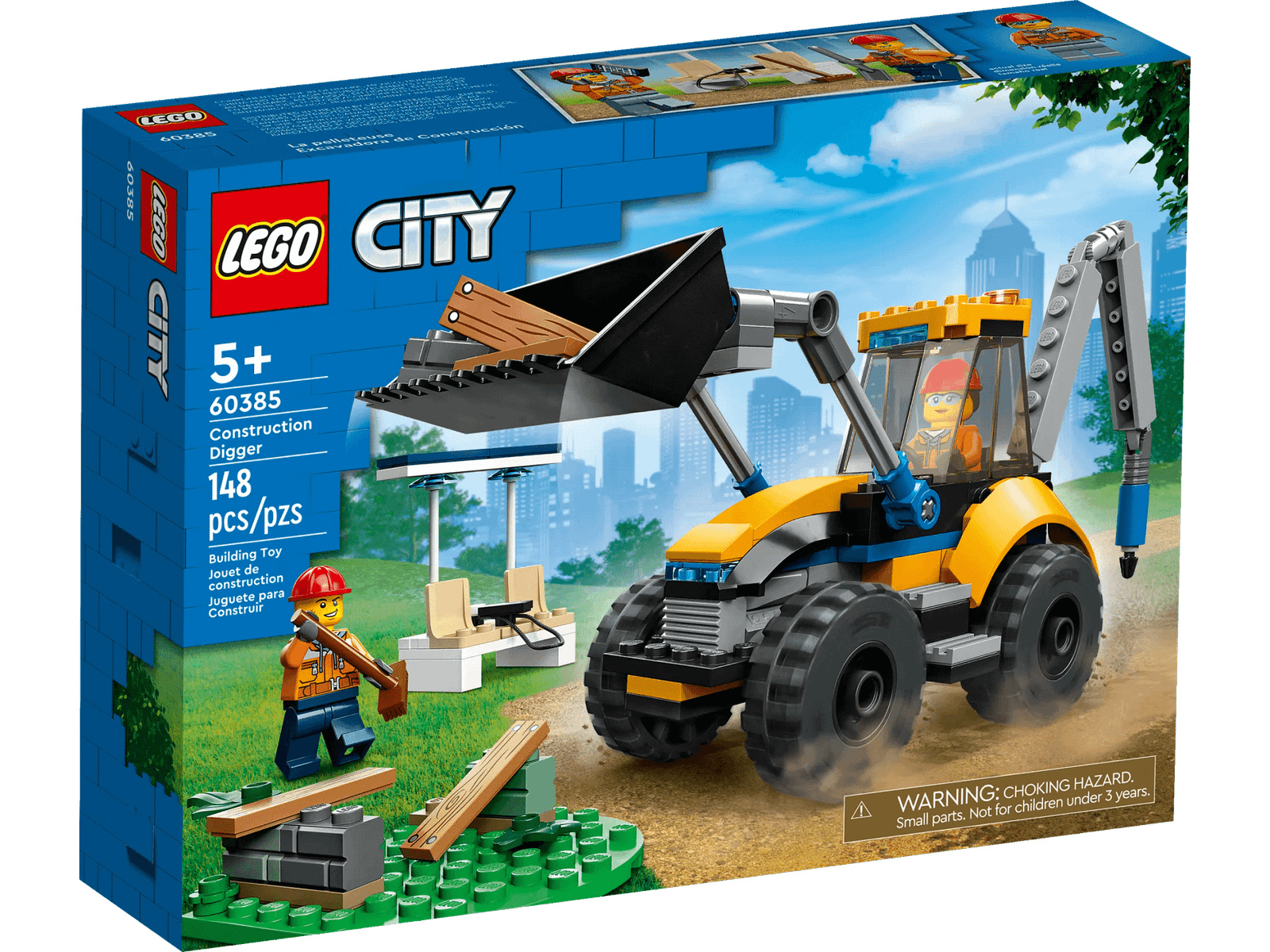 LEGO 60385 Construction Digger – City – BrickBuilder