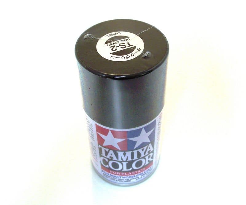 TS-2 TAMIYA ACRYLIC SPRAY PAINT DARK GREEN