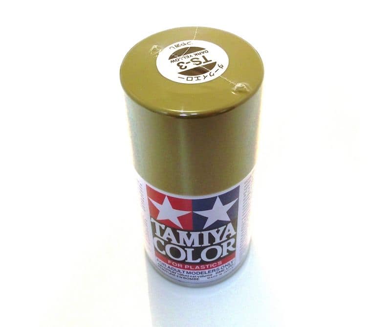 TS-3 TAMIYA ACRYLIC SPRAY PAINT DARK YELLOW