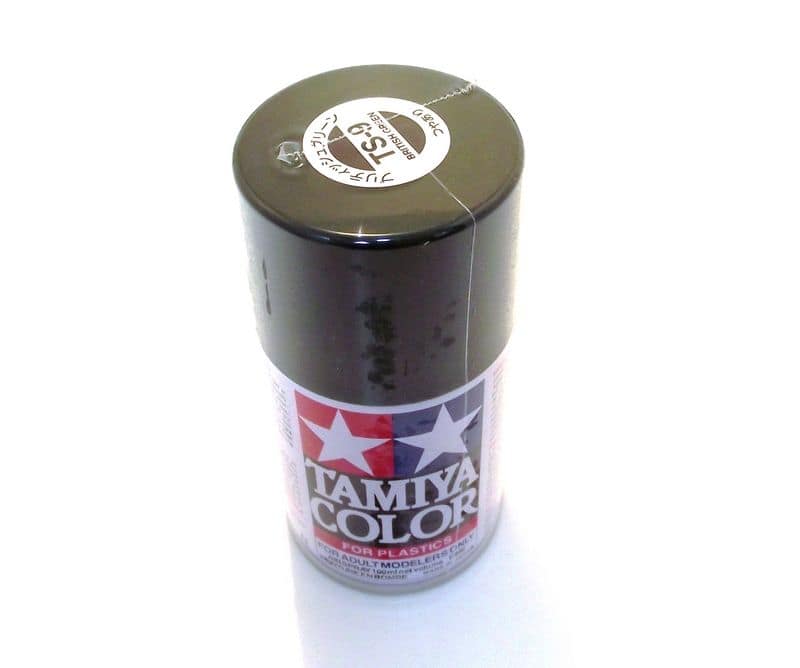 TS-9 TAMIYA ACRYLIC SPRAY PAINT BRITISH GREEN