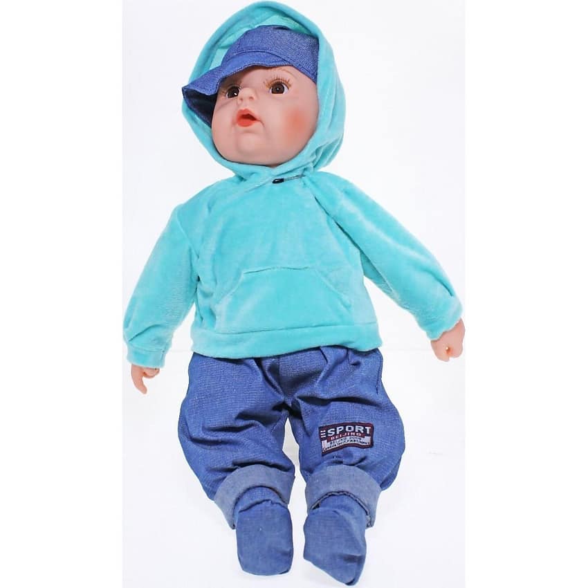 Cotton Candy – Baby Doll Charlie – Aqua Hoody/denim Outfit ...