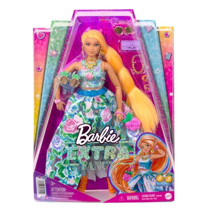 Barbie Extra Fancy Doll – Floral 2 Piece Gown – BrickBuilder