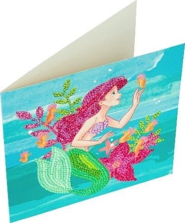Craft Buddy – Crystal Art Disney Ariel Card Kit – BrickBuilder