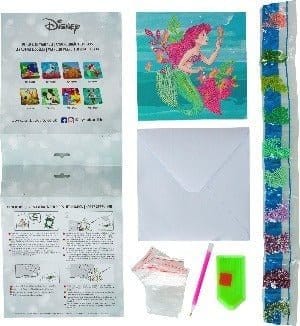 Craft Buddy – Crystal Art Disney Ariel Card Kit – BrickBuilder