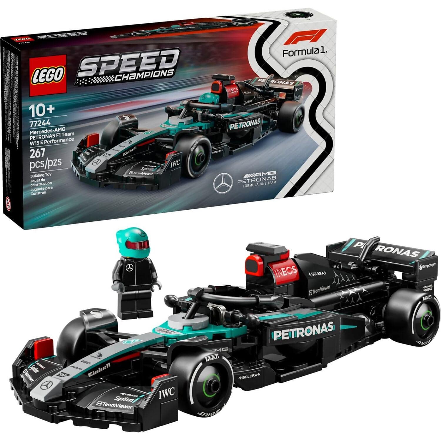 LEGO 77244 Mercedes-AMG F1® W15 Race Car – Speed Champions – BrickBuilder