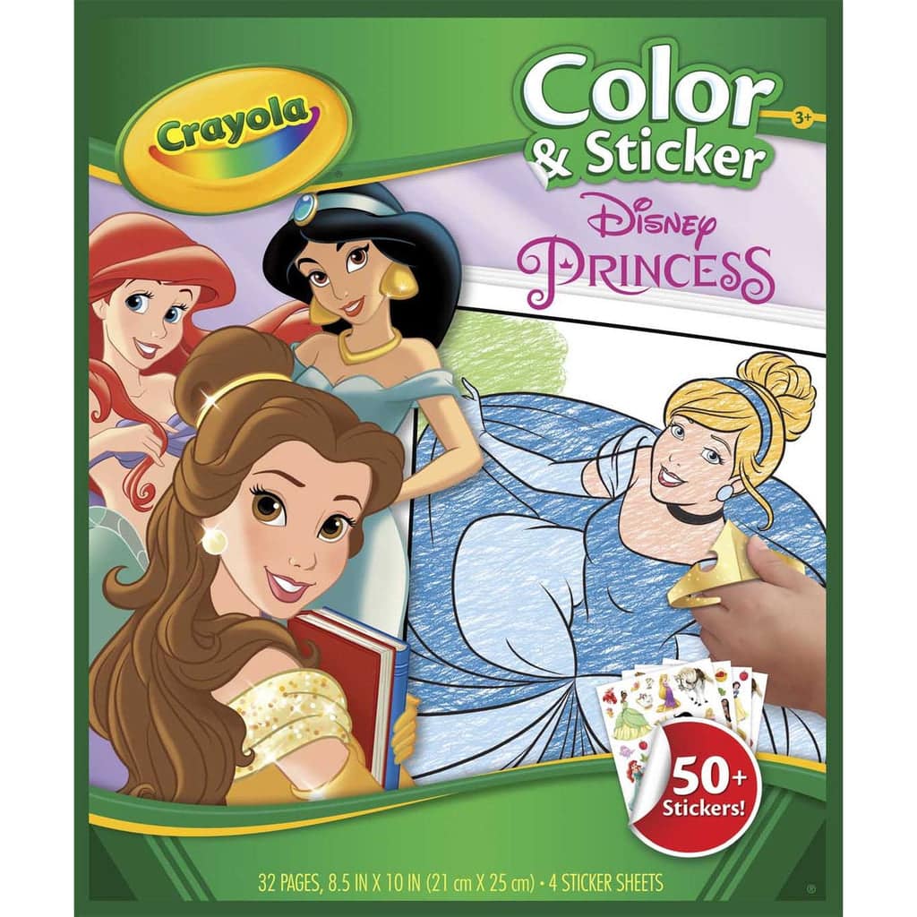Crayola – Disney Princess Color & Sticker Book
