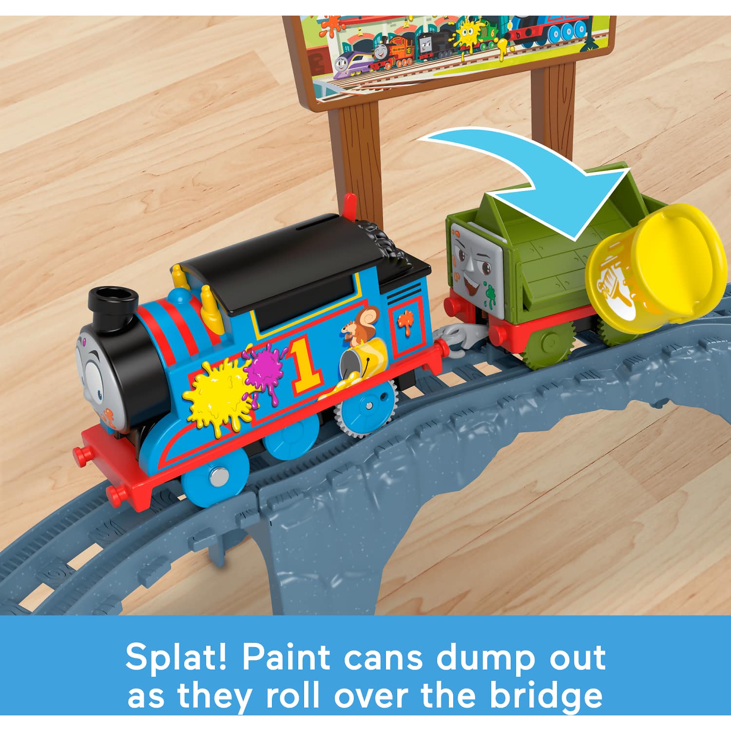 Fisher-price – Thomas & Friends Paint Delivery Motorized Train And ...